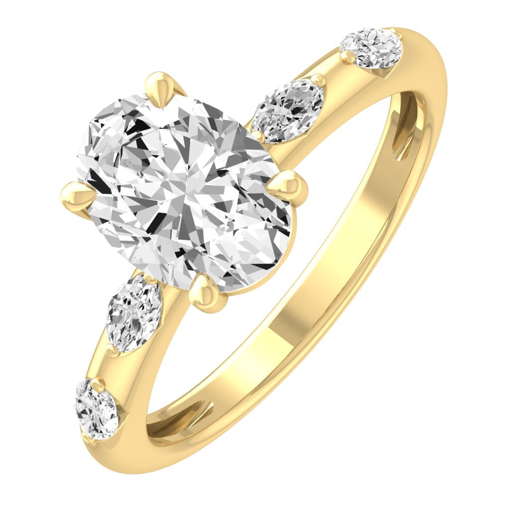 ARAIYA FINE JEWELRY 14K Yellow Gold Lab Grown Diamond Wedding Band Ring (1 3/4cttw, D-F Color ...