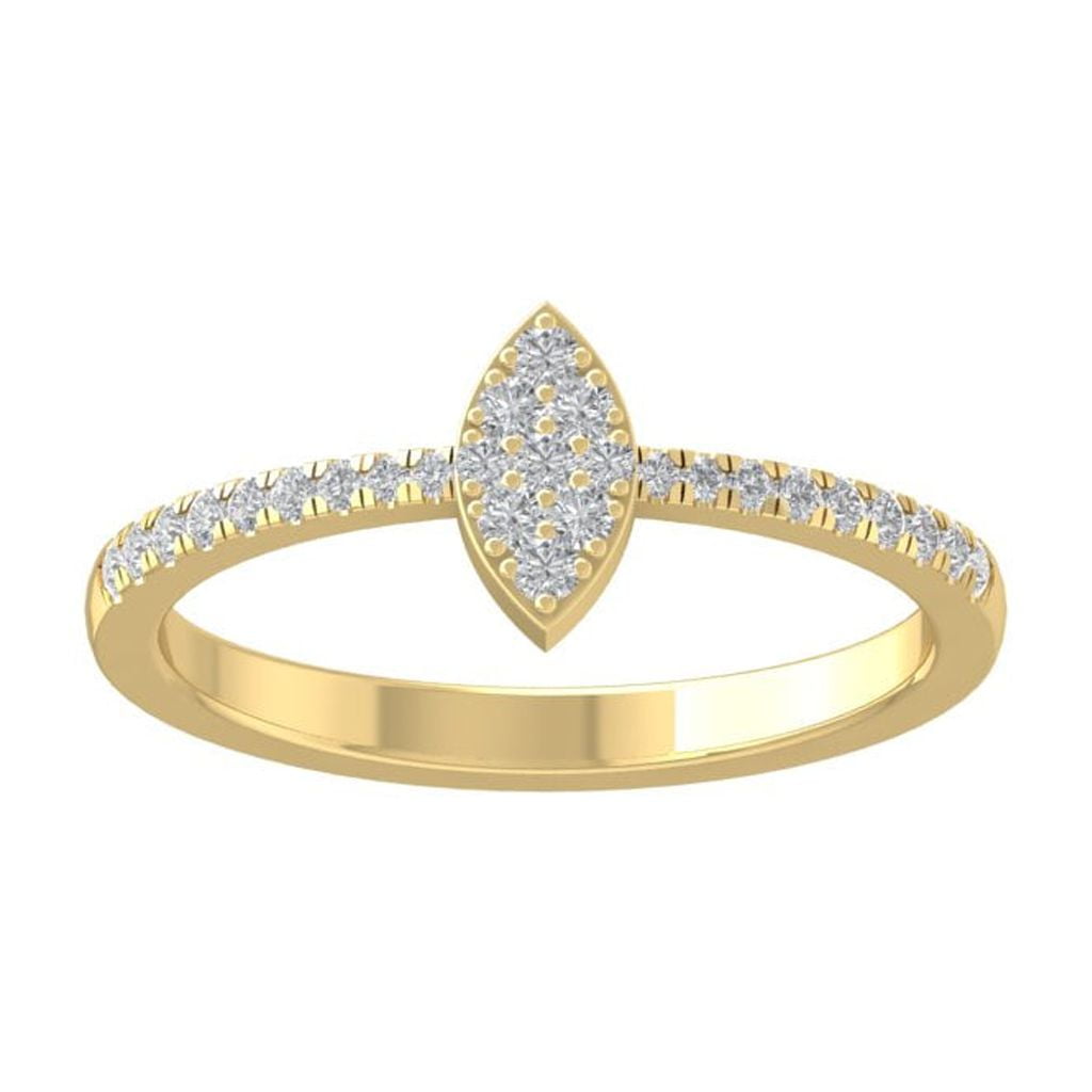 ARAIYA FINE JEWELRY 14K Yellow Gold Round-shape Lab Grown Diamond ...
