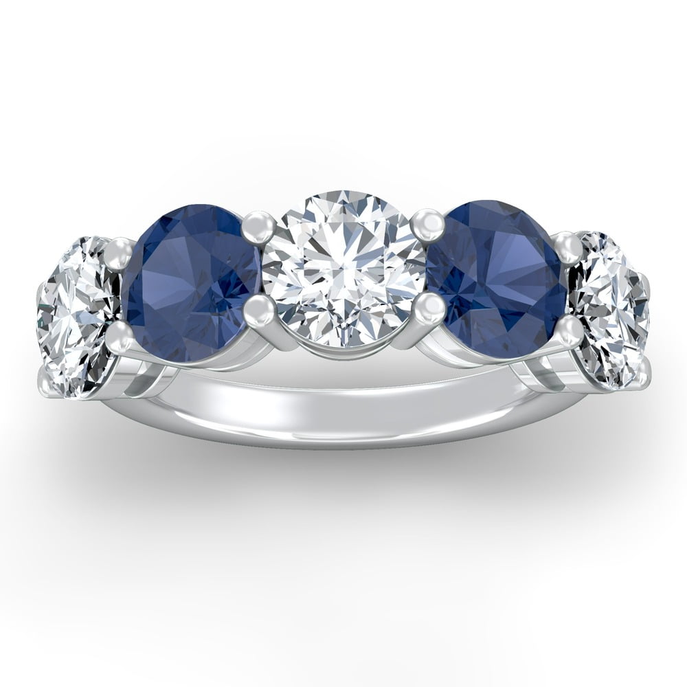 ARAIYA FINE JEWELRY 2 CT. T.W Round Shape Lab Grown Diamond and Natural ...