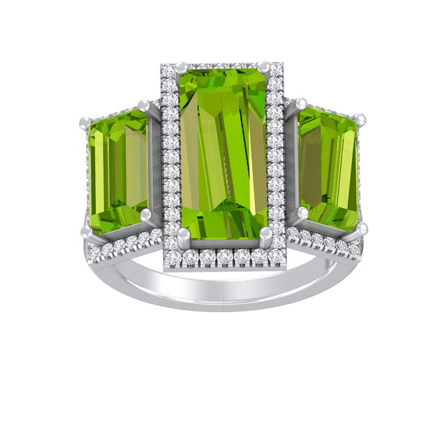 ARAIYA FINE JEWELRY 925 Sterling Silver 14x6 mm Baguette‑shape Glass ...