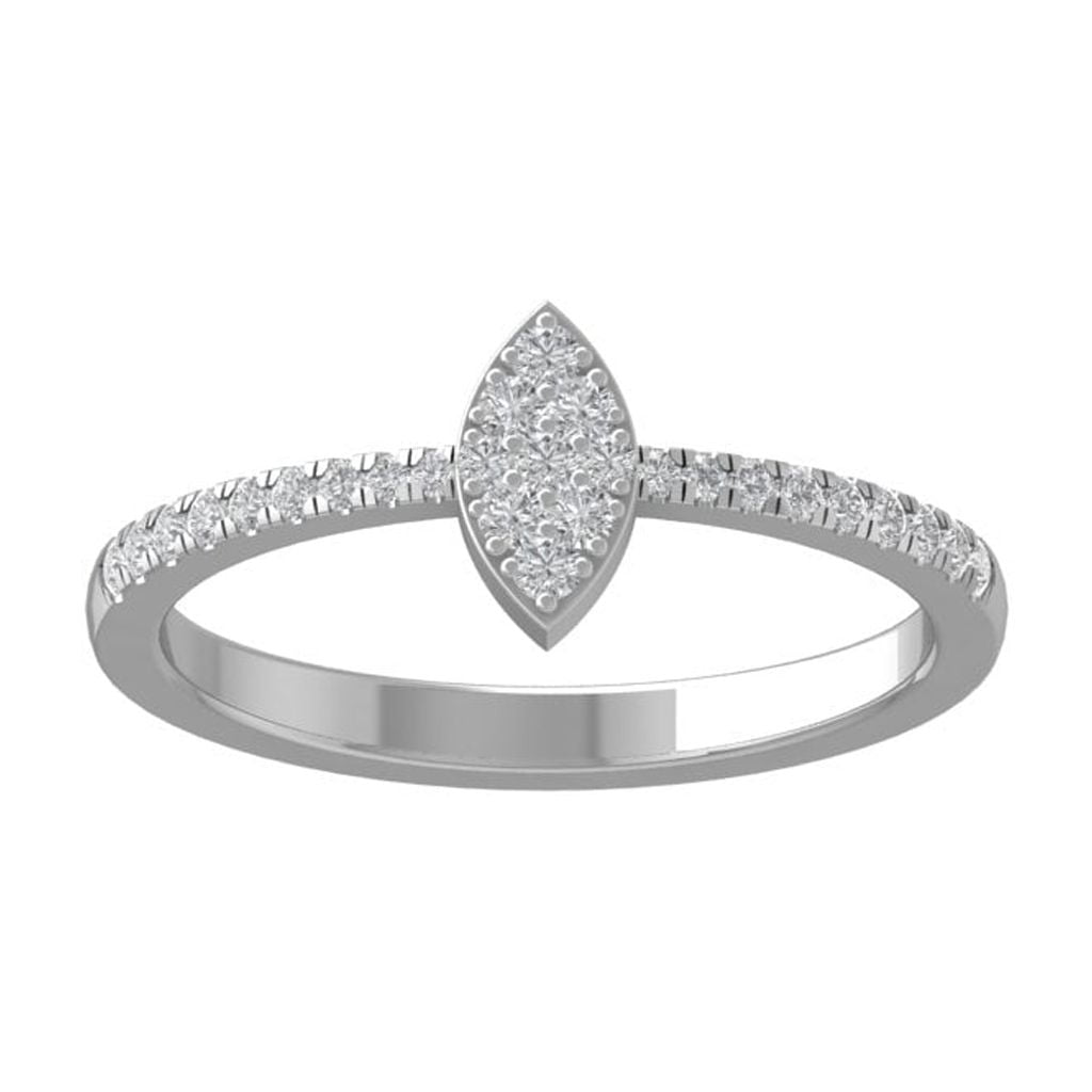 ARAIYA FINE JEWELRY 925 Sterling Silver Round-shape Lab Grown Diamond ...