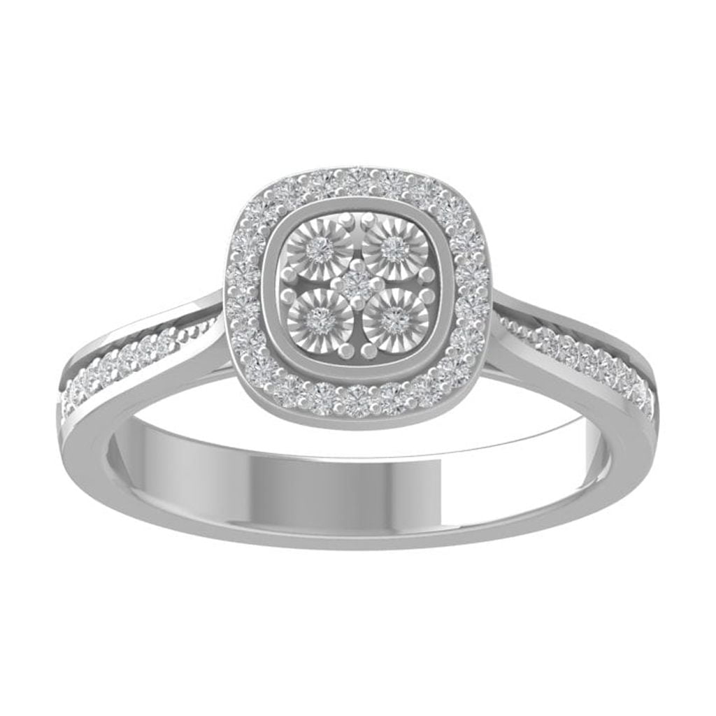 ARAIYA FINE JEWELRY Sterling Silver Miracle Plate Lab Grown Diamond ...