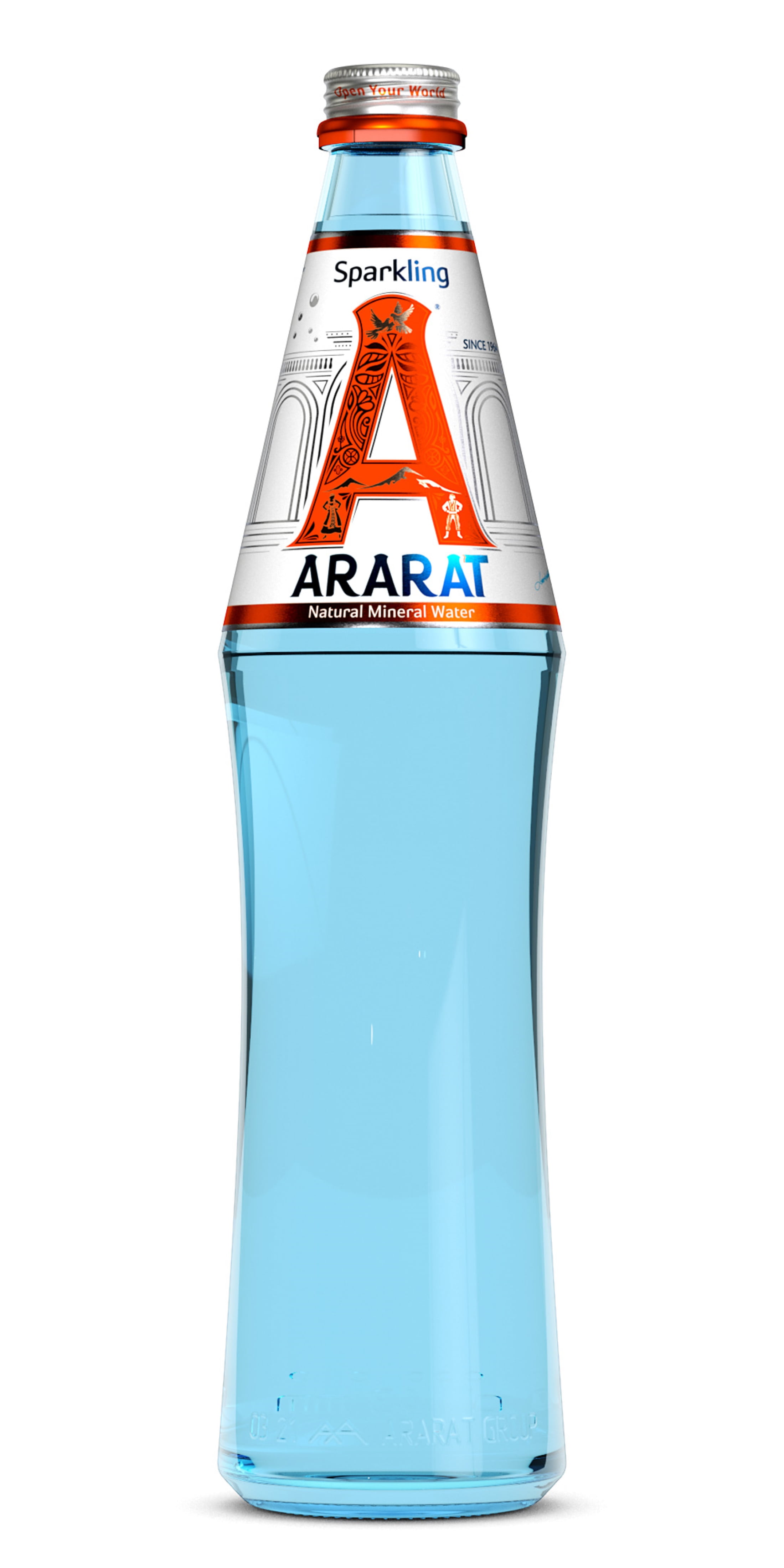ARARAT glass 0.6-Liter Sparkling High Mineral Water Single - Walmart.com