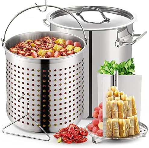 ARC 100-quart Large Stainless Steel Stockpot for Seafood Boiler ...