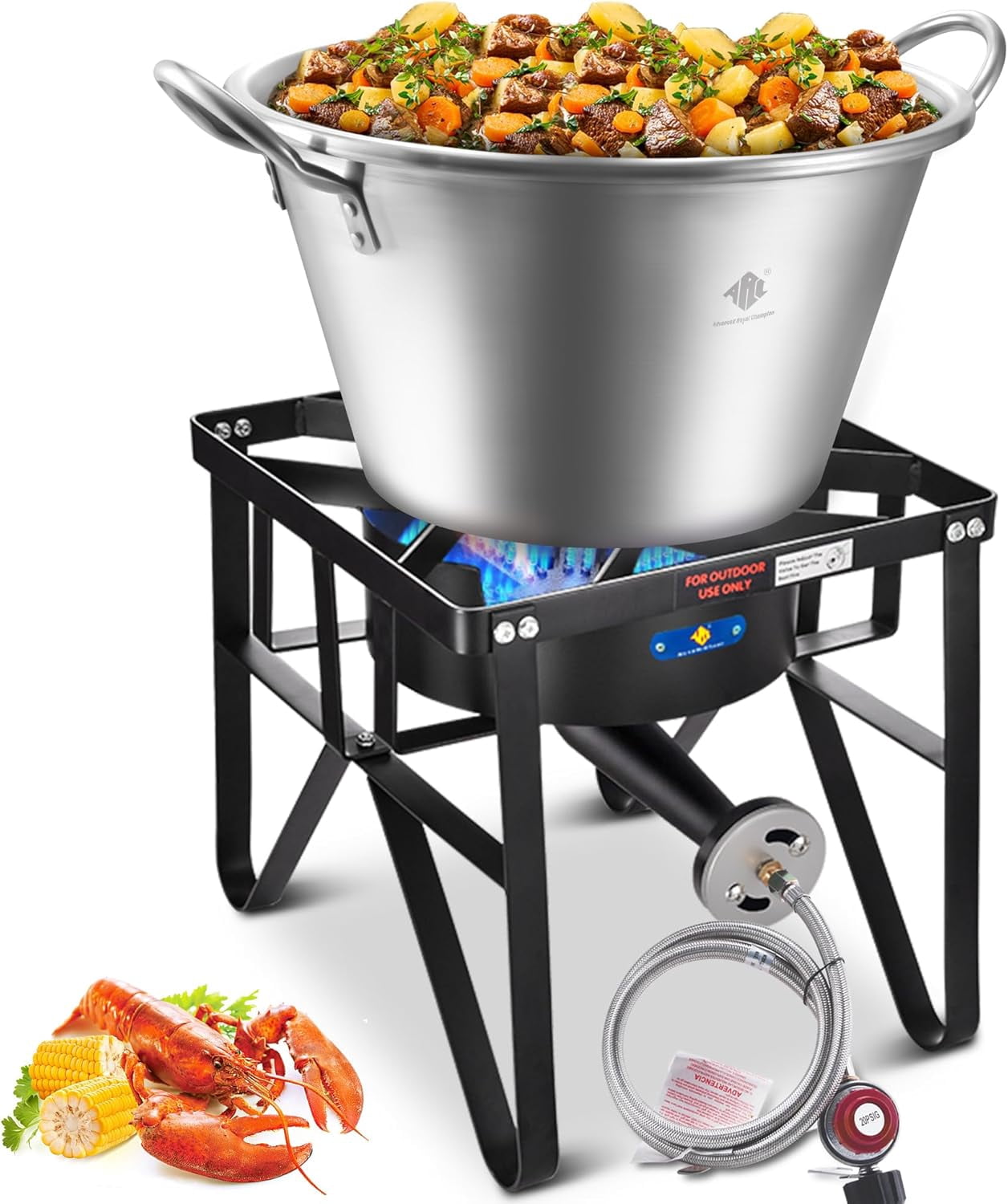 ARC Cast Iron Mexican Cazo Para Carnitas With 200,000 BTU Propane Stove ...