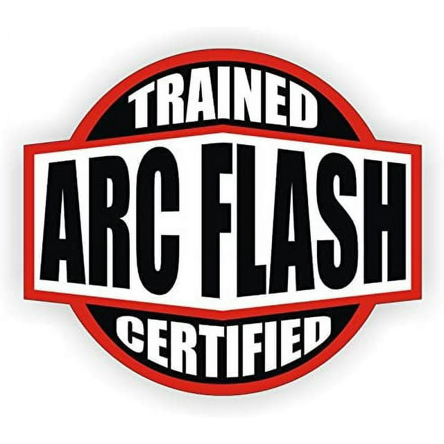 ARC FLASH Trained Certified Hard Hat Sticker / Helmet Decal Label Lunch ...