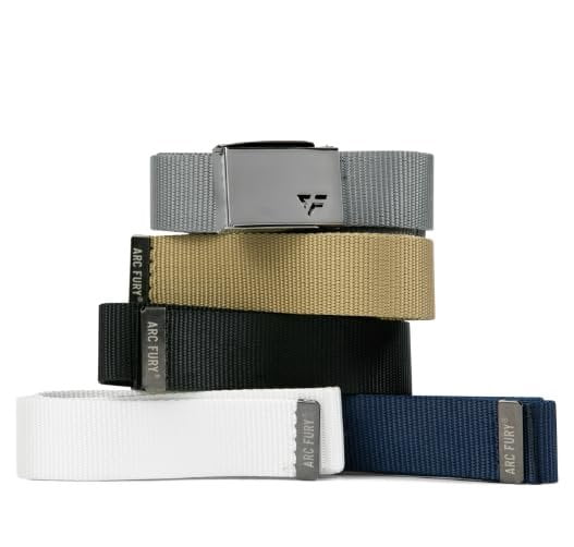 ARC Fury 5pk Color Adjustable Web Golf Belts for Men - Walmart.com