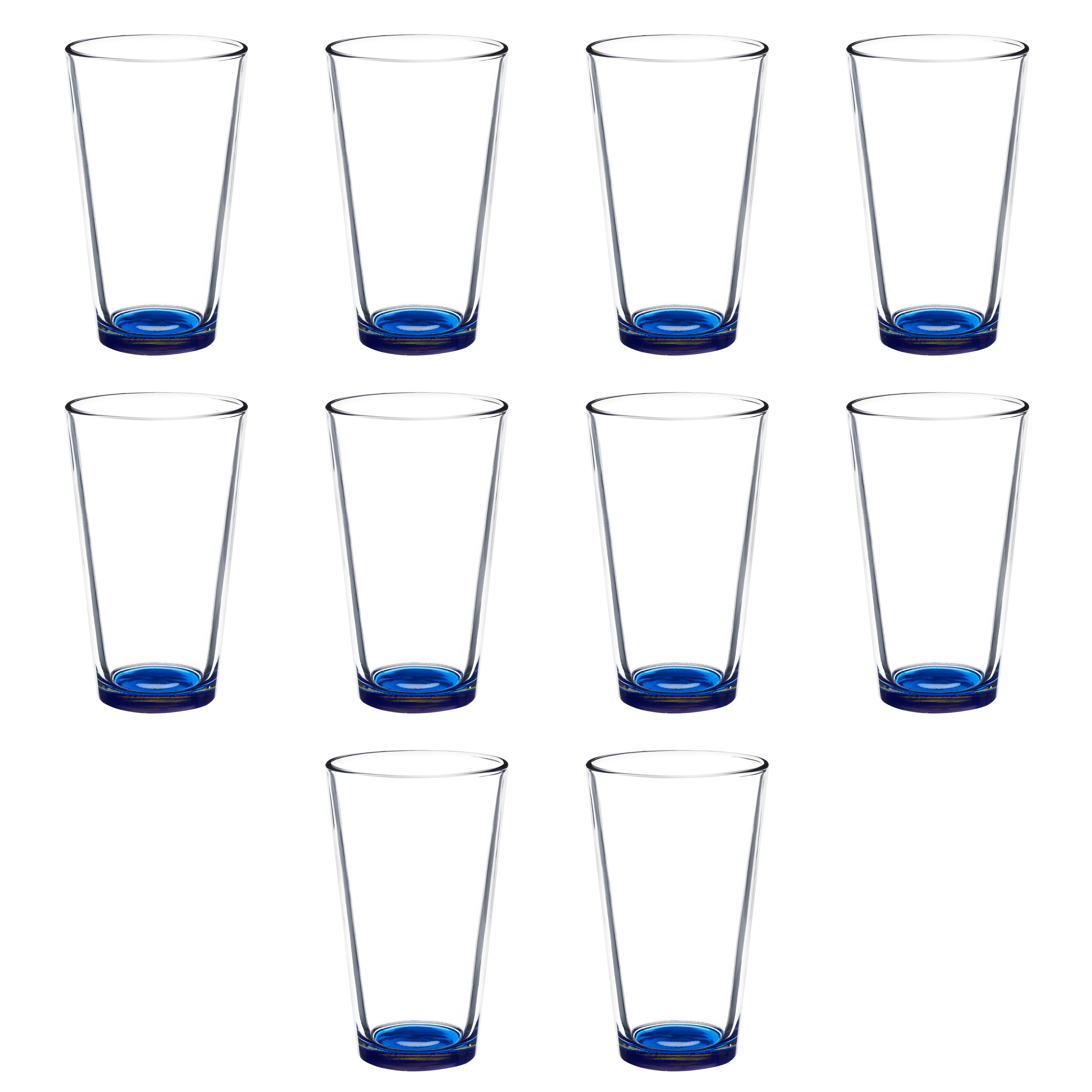 Cobalt Blue Set/8 Acrylic DOF Glass 15 oz. (170 Grams) - Walmart.com