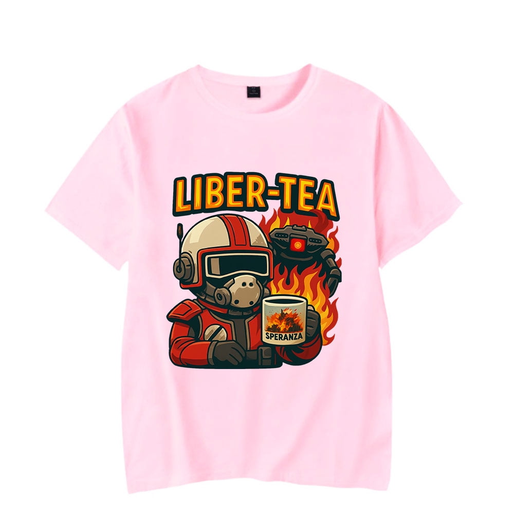 ARC Raiders Merch Liber Tea Character T-Shirt Video Game Cute Short ...