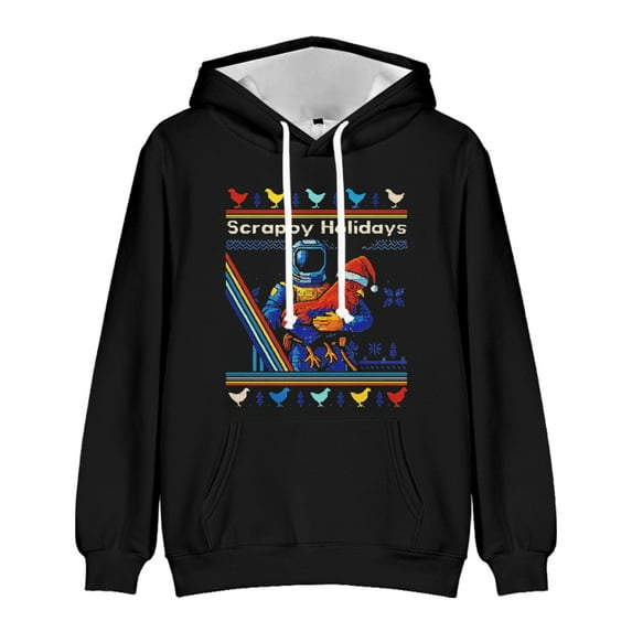 ARC Raiders Merch Scrappy Holidays Classic Character Hoodie Long Sleeve ...