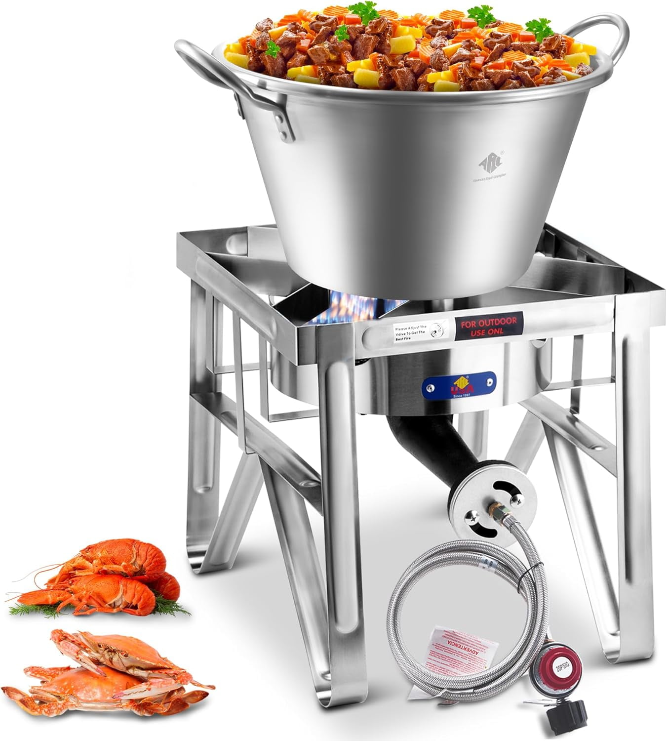 ARC Stainless Steel Mexican Cazo Para Carnitas With 200,000 BTU Propane ...