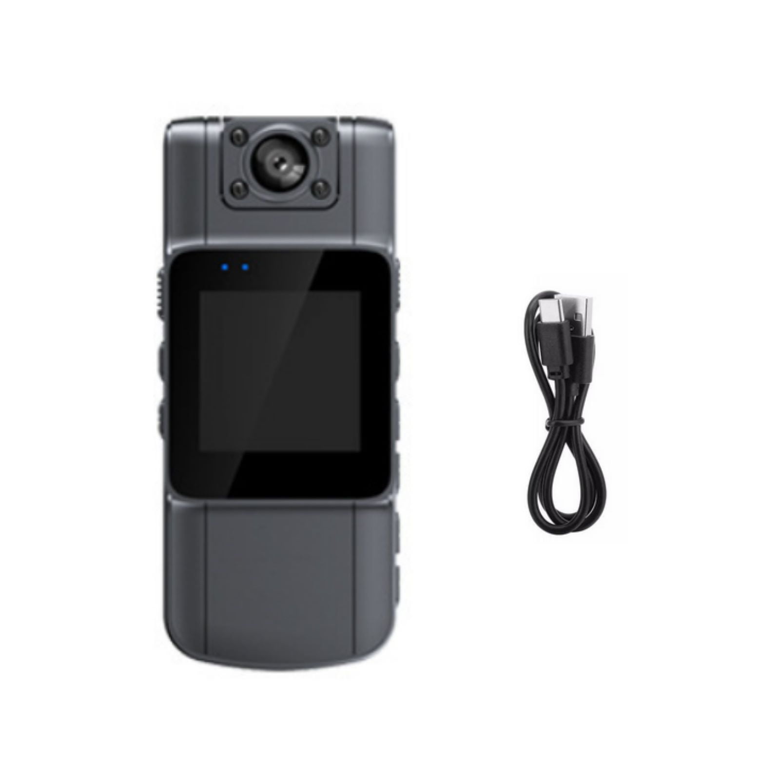 ARCADORA 1080P Body Camera 180° Rotating Lens 155° Wide Angle 1.5” LCD ...