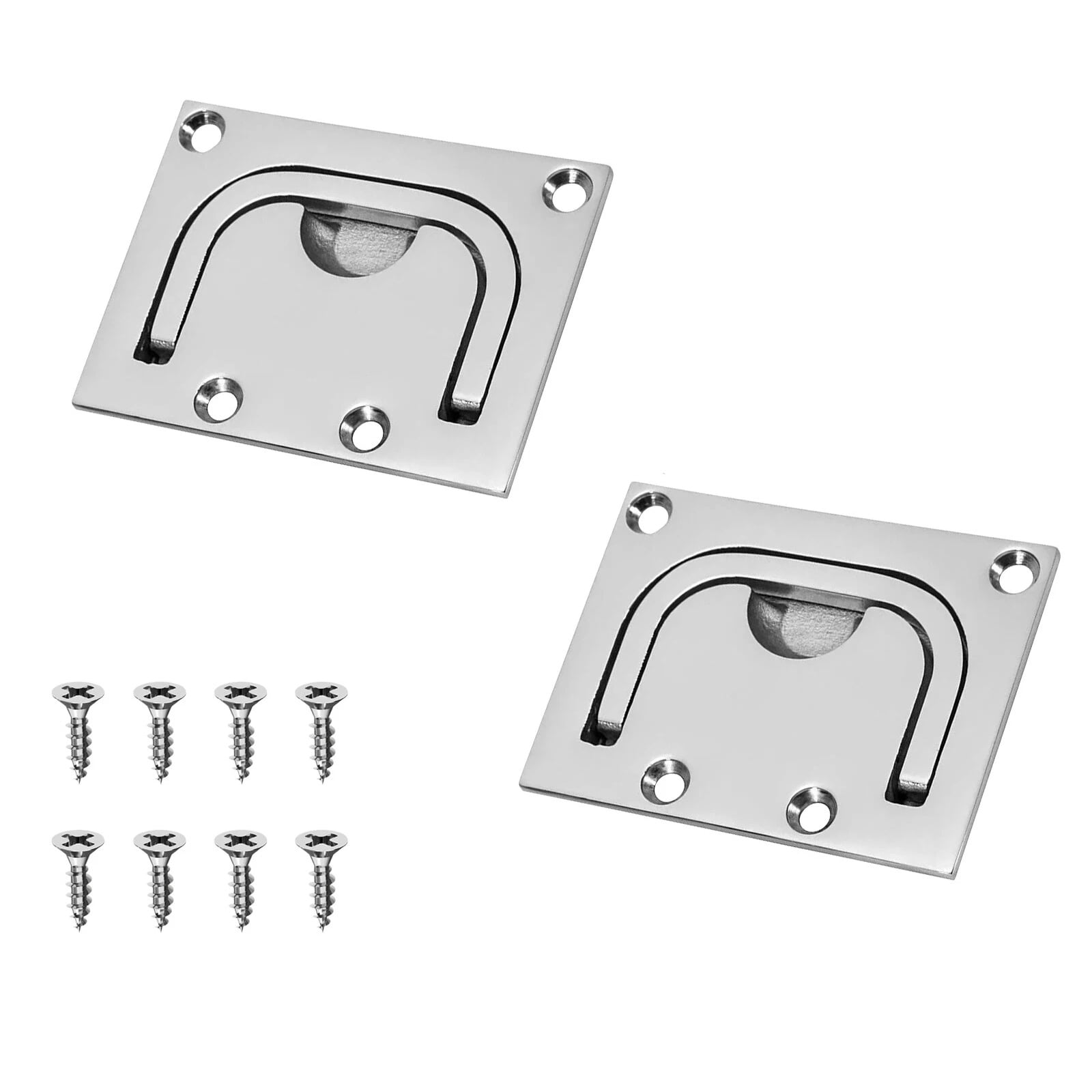 ARCADORA 316 Stainless Steel Boat Hatch Pull Recessed Foldable 2.95x2 ...