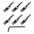 ARCADORA Black Zinc Alloy Electric Guitar Bridge Saddle 6Pcs Set For ...