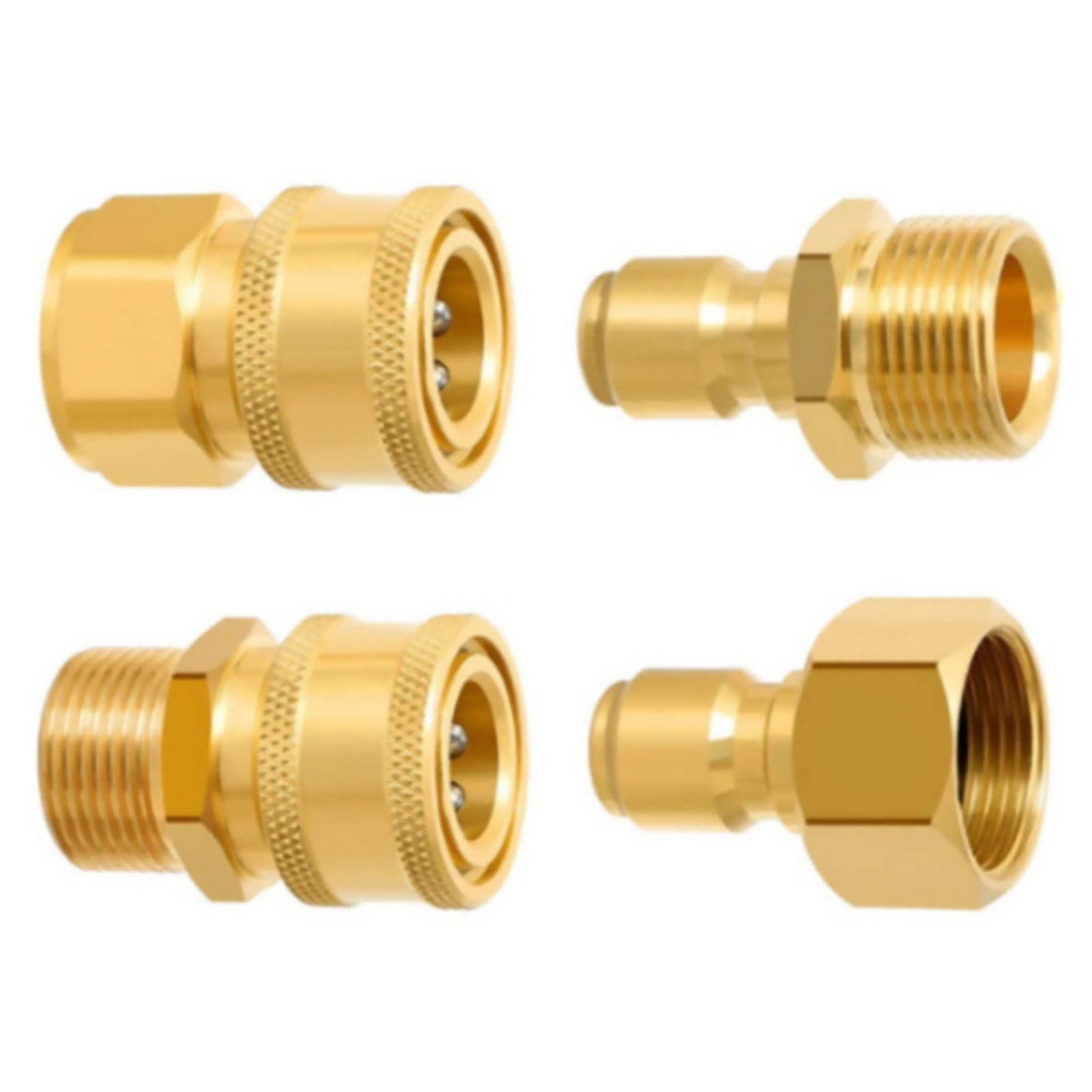 ARCADORA Brass M22-15mm Quick Disconnect Couplings for Pressure Washer ...