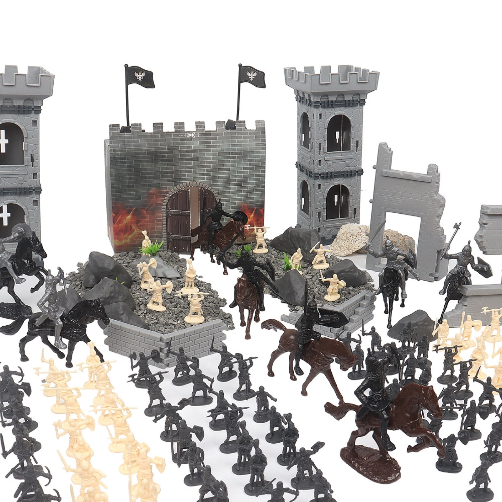 ARCADORA Castle Knights Action Figure Toy Simulation Soldier Static ...