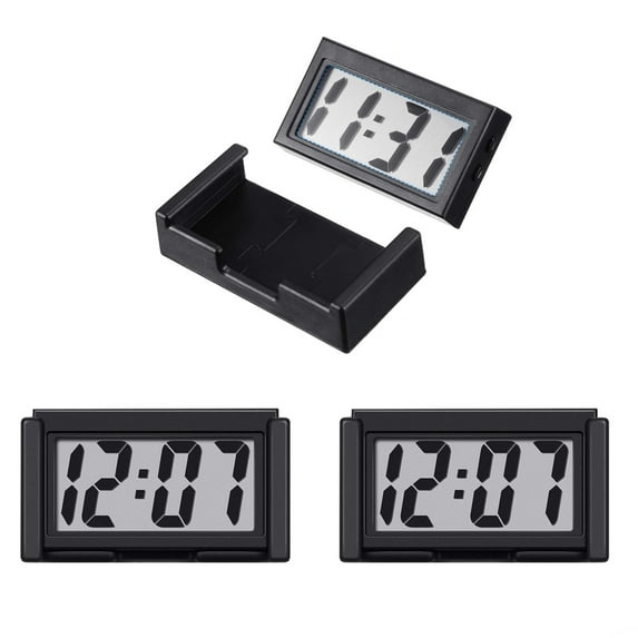 ARCADORA Mini Digital Clock for Car Dashboard Stick On Large Display ...