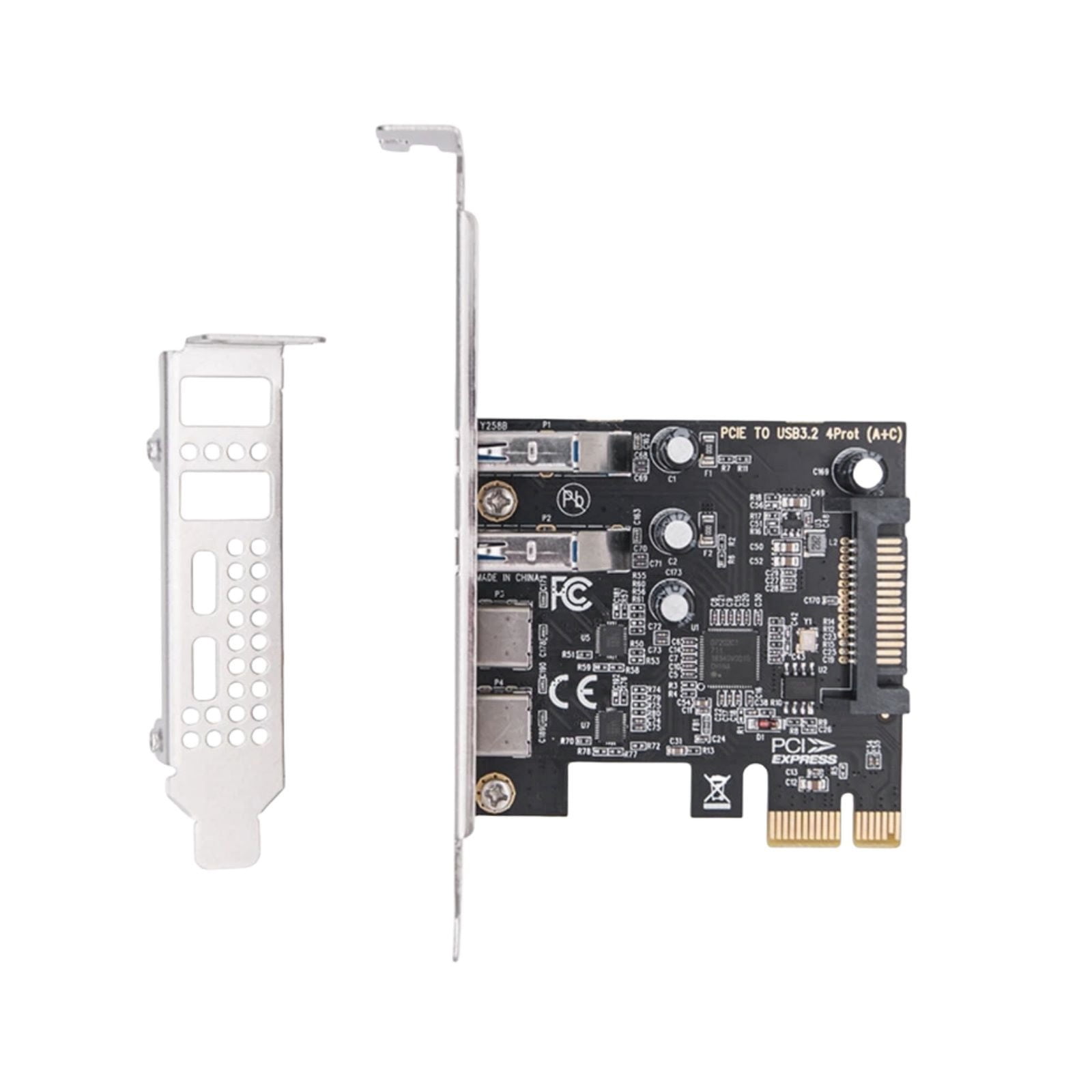 ARCADORA PCIe to USB 3.2 Card with 2 USB-A & 2 USB-C Ports D720201 Host ...