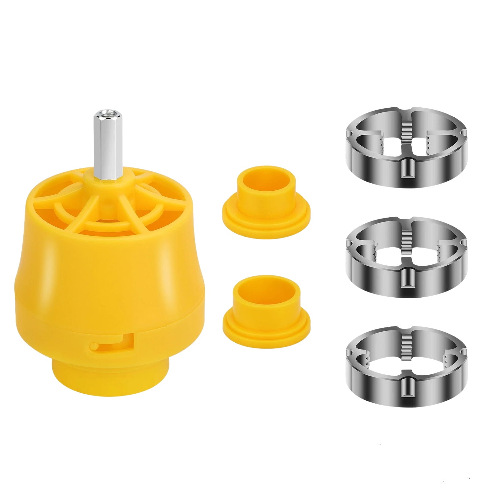 ARCADORA Pipe Thread Round Die Set for Plumbing DIY Construction NPT ...