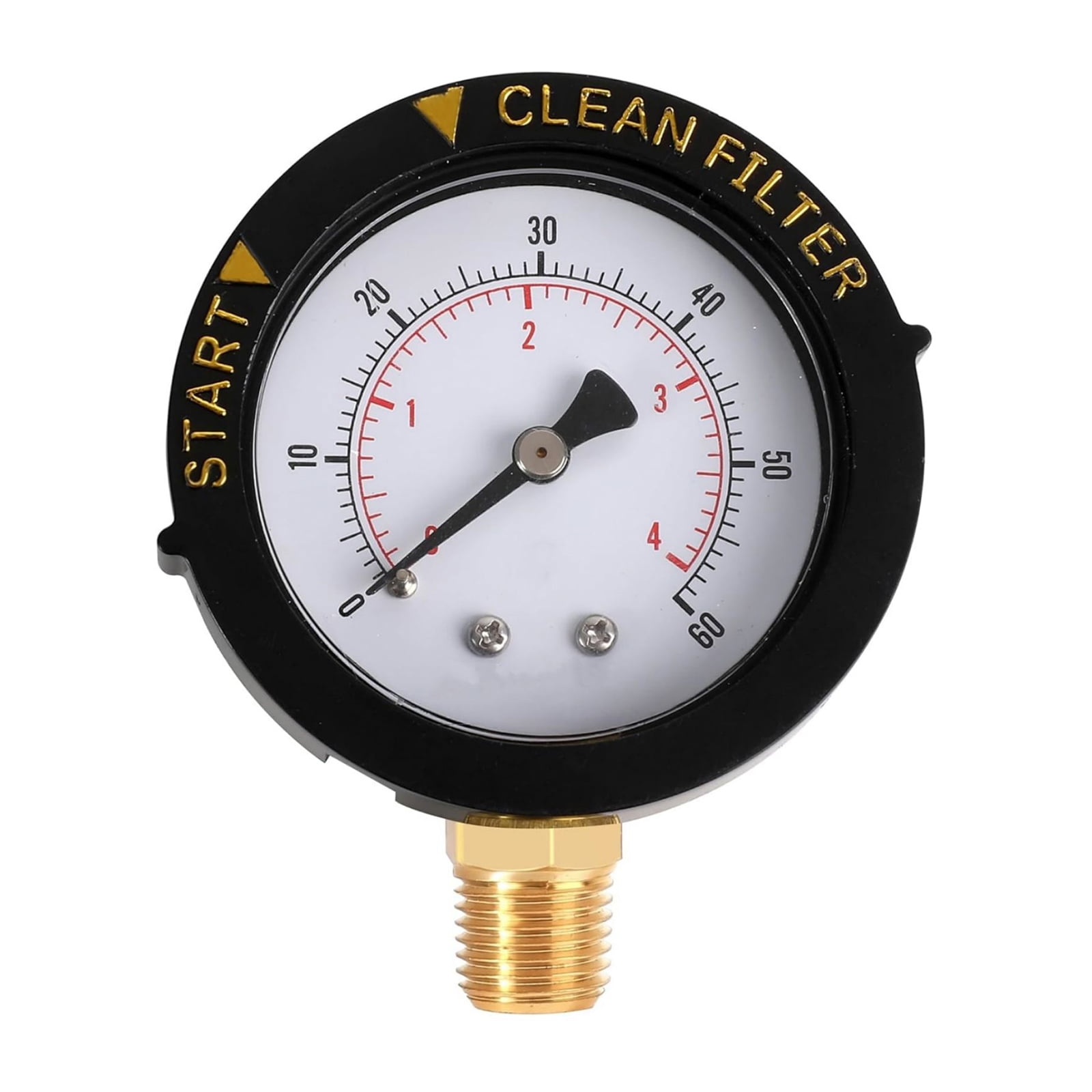 ARCADORA Pool Pressure Gauge 0 60 PSI 1/4” NPT for Pentair Clean ...