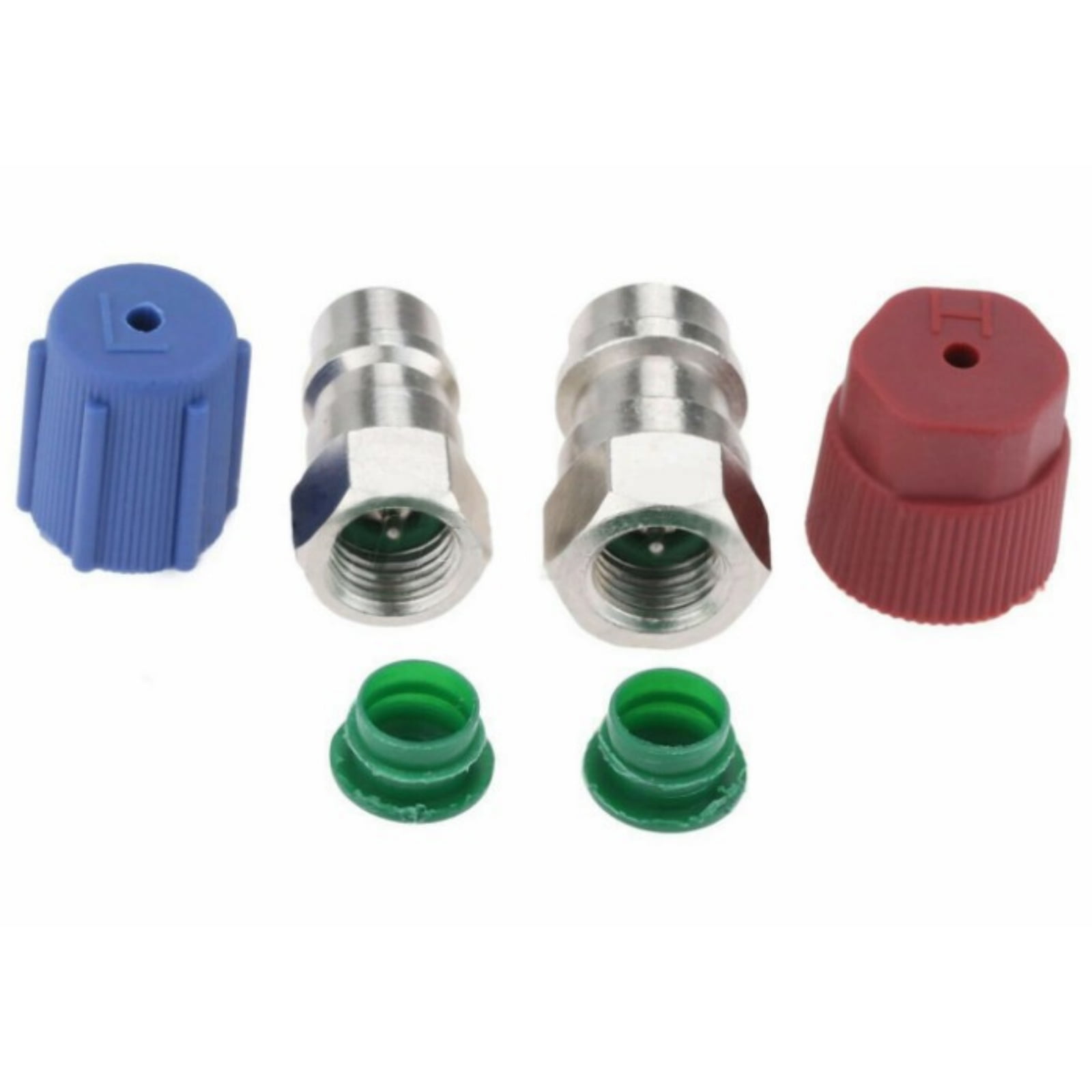 ARCADORA R12 to R134A Conversion Adapter Set Metal Plastic Red Blue ...