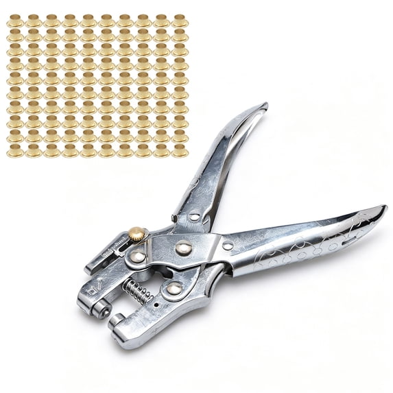 ARCADORA Silver Carbon Steel Eyelet Setting Pliers Gold Metal Eyelets ...