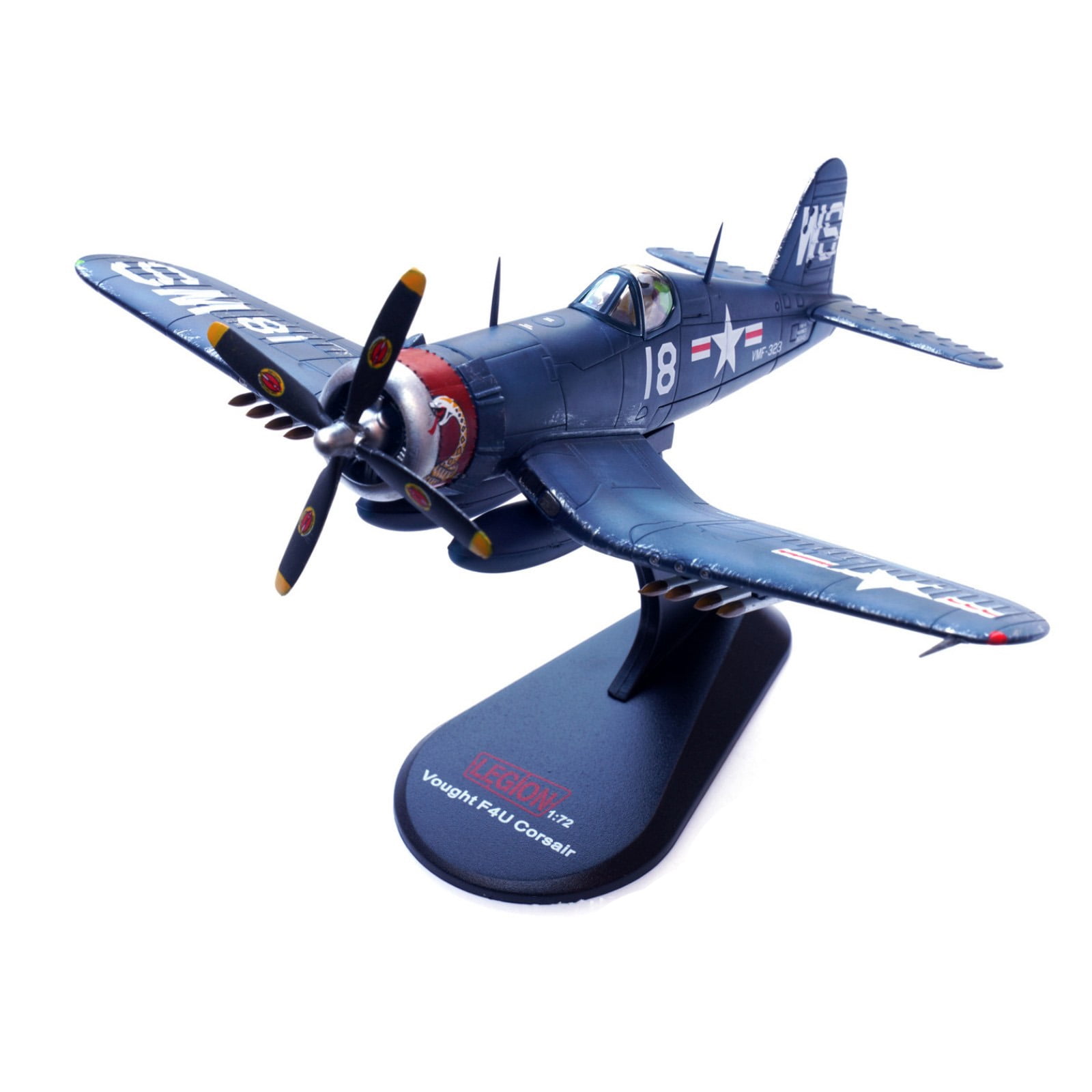 ARCADORA WWII USMC F4U Corsair Model 1:72 Scale Diecast VMF 323 Death ...