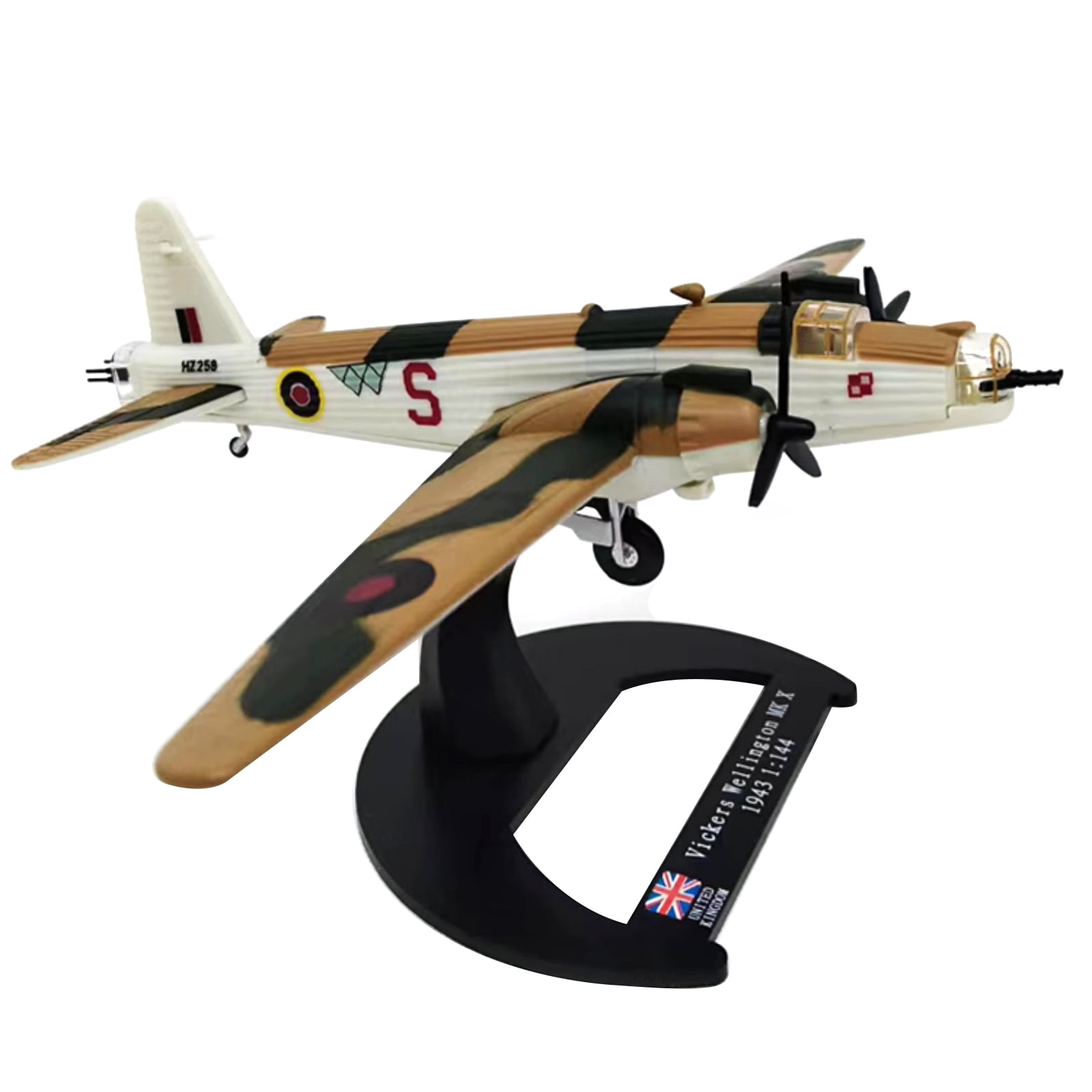 ARCADORA WWII Vickers Wellington Bomber Model 1:144 Scale Alloy Plane ...