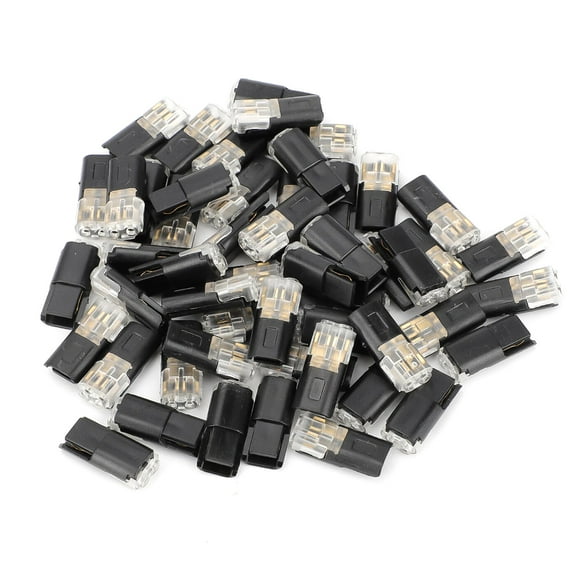 ARCADORA Wire Cable Snap Connectors 50 Pack Black Polycarbonate For 18 ...