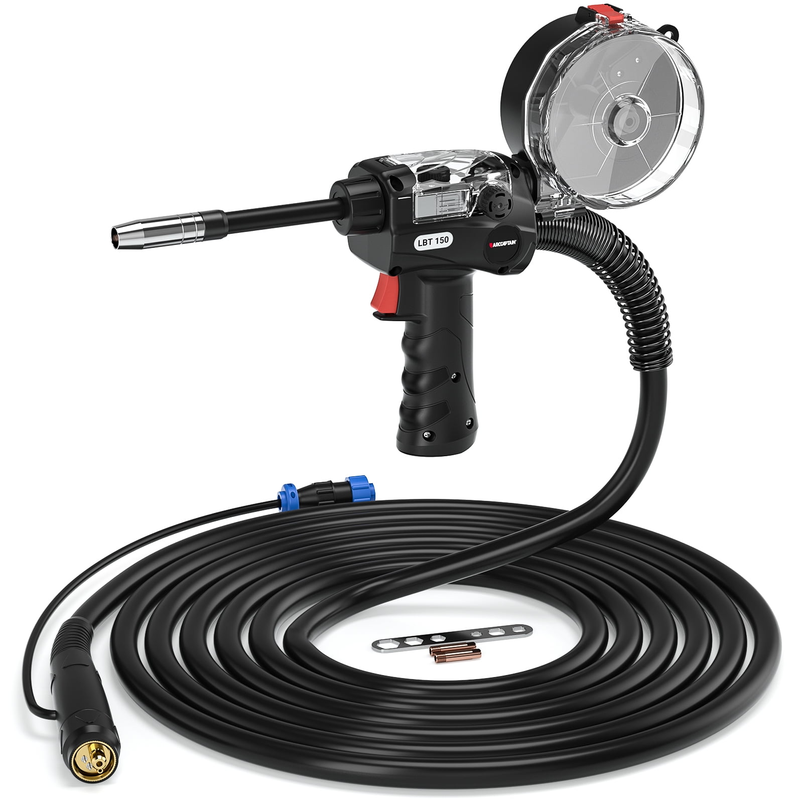 ARCCAPTAIN 10ft. 150 Amp Spool Gun Use for MIG200 Aluminum MIG Welding ...