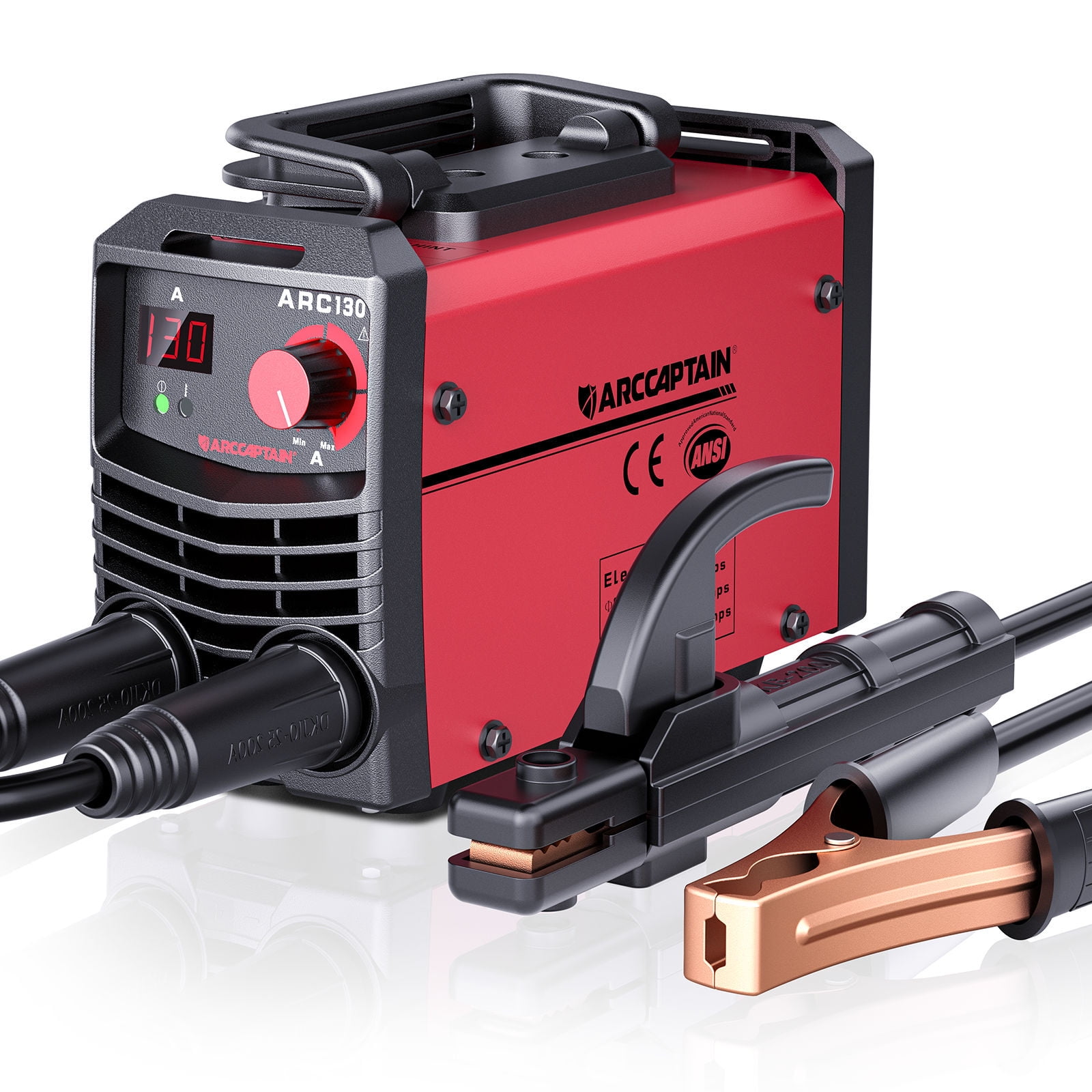 ARCCAPTAIN ARC130 Portable 130A Welder, MCU Control & IGBT Inverter ...