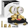 ARCCAPTAIN Argon Regulator CGA580, 0-4000 PSI 0-30 CFH, Compatible with ...