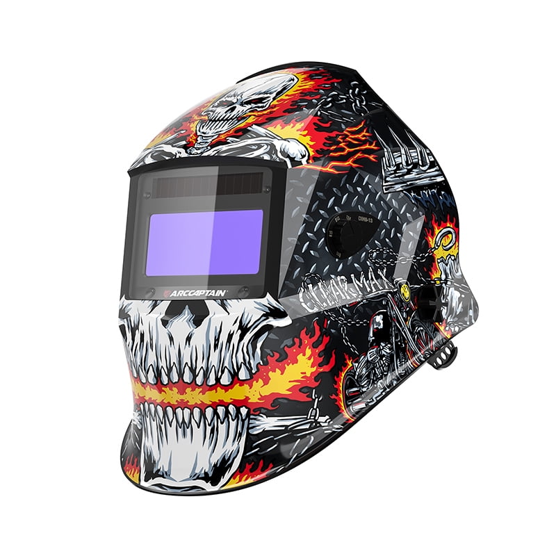 ARCCAPTAIN Auto Darkening Welding Helmet, True Color, 1/1/1/1 Optical ...