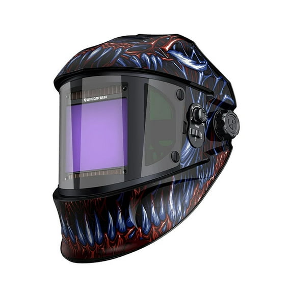 ARCCAPTAIN Auto Darkening Welding Helmet, True Color, 183° Panoramic ...
