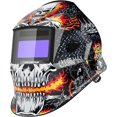 ARCCAPTAIN Auto Darkening Welding Helmet, Large View Screen, Headgear ...