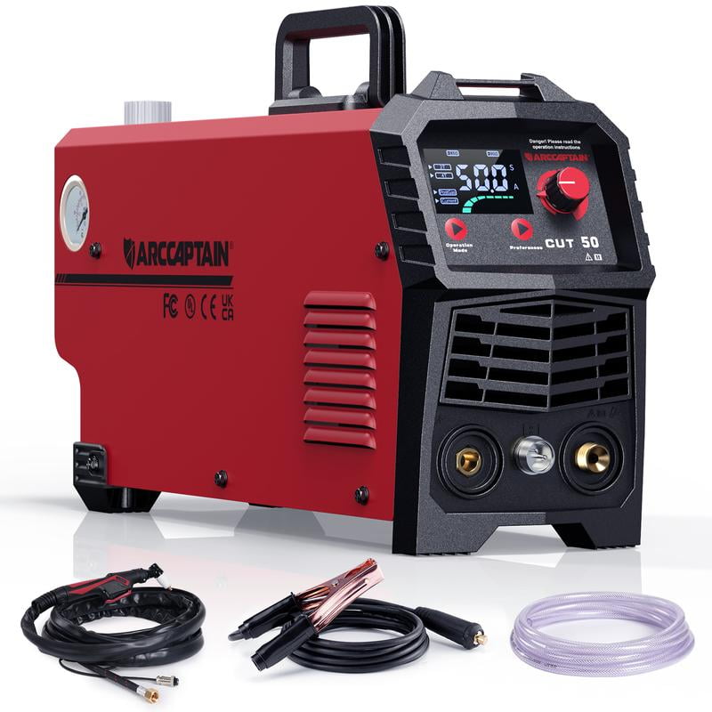 ARCCAPTAIN CUT50 Plasma Cutter, [Large LED Display] 50Amps Cutter ...
