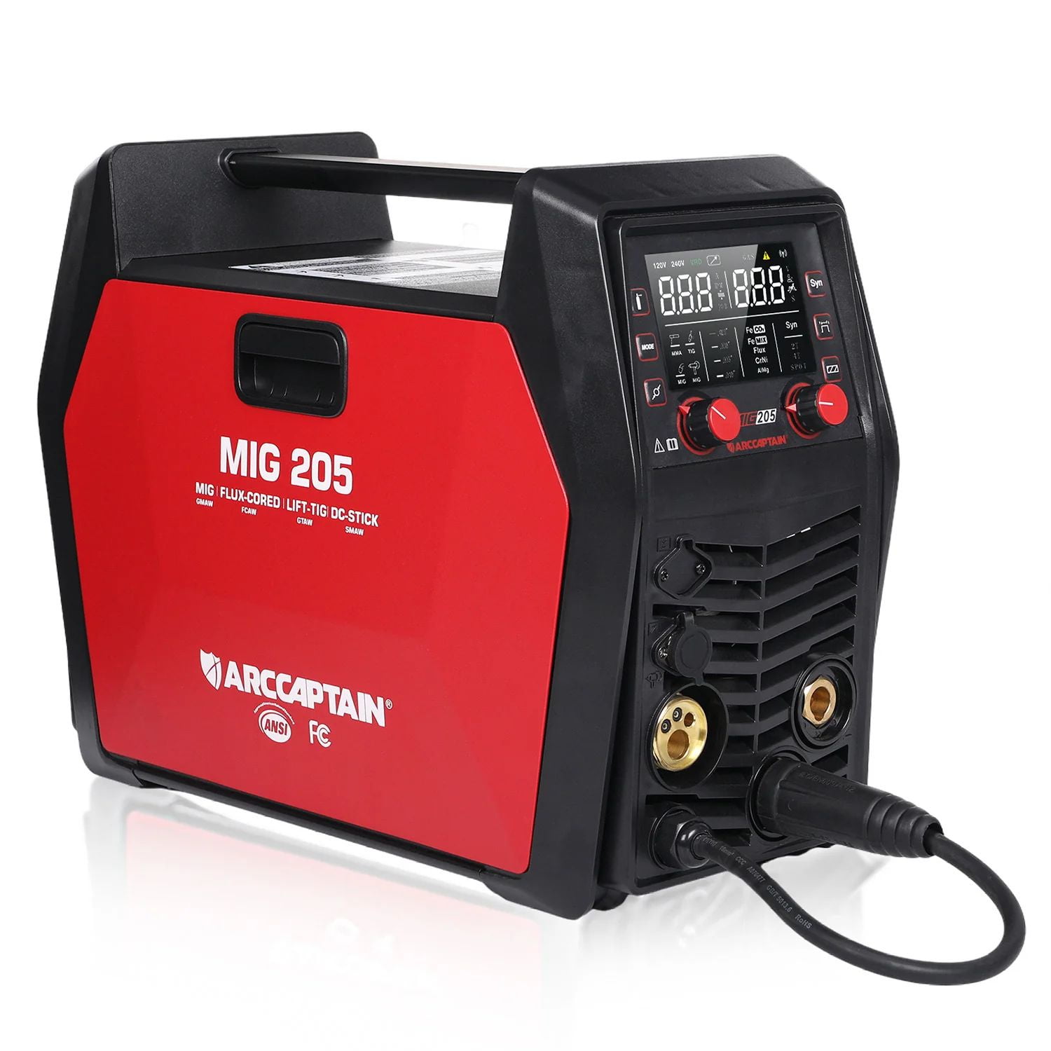 ARCCAPTAIN MIG205 Pro Multi Process MIG Welder Welder - Walmart Business Supplies