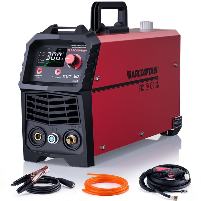 ARCCAPTAIN Plasma Cutter Machine Tool, 50Amps, 110/220V Dual Voltage ...