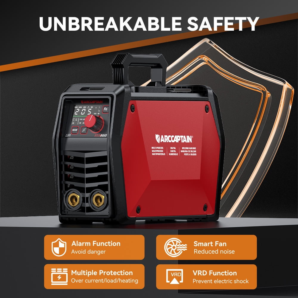 ARCCAPTAIN Stick Welder 205A with Bluetooth App Control, Digital ARC ...