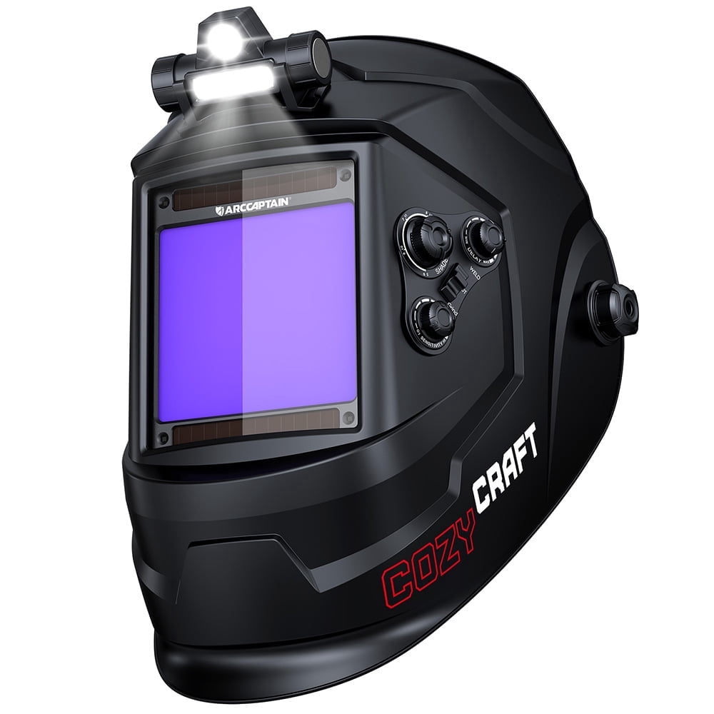 ARCCAPTAIN Super Large View Welding Helmet 3.94" x 7.06" True Color ...
