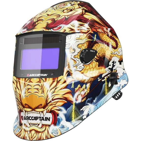 ARCCAPTAIN Large View Auto-Darkening true color Welding Helmet ...