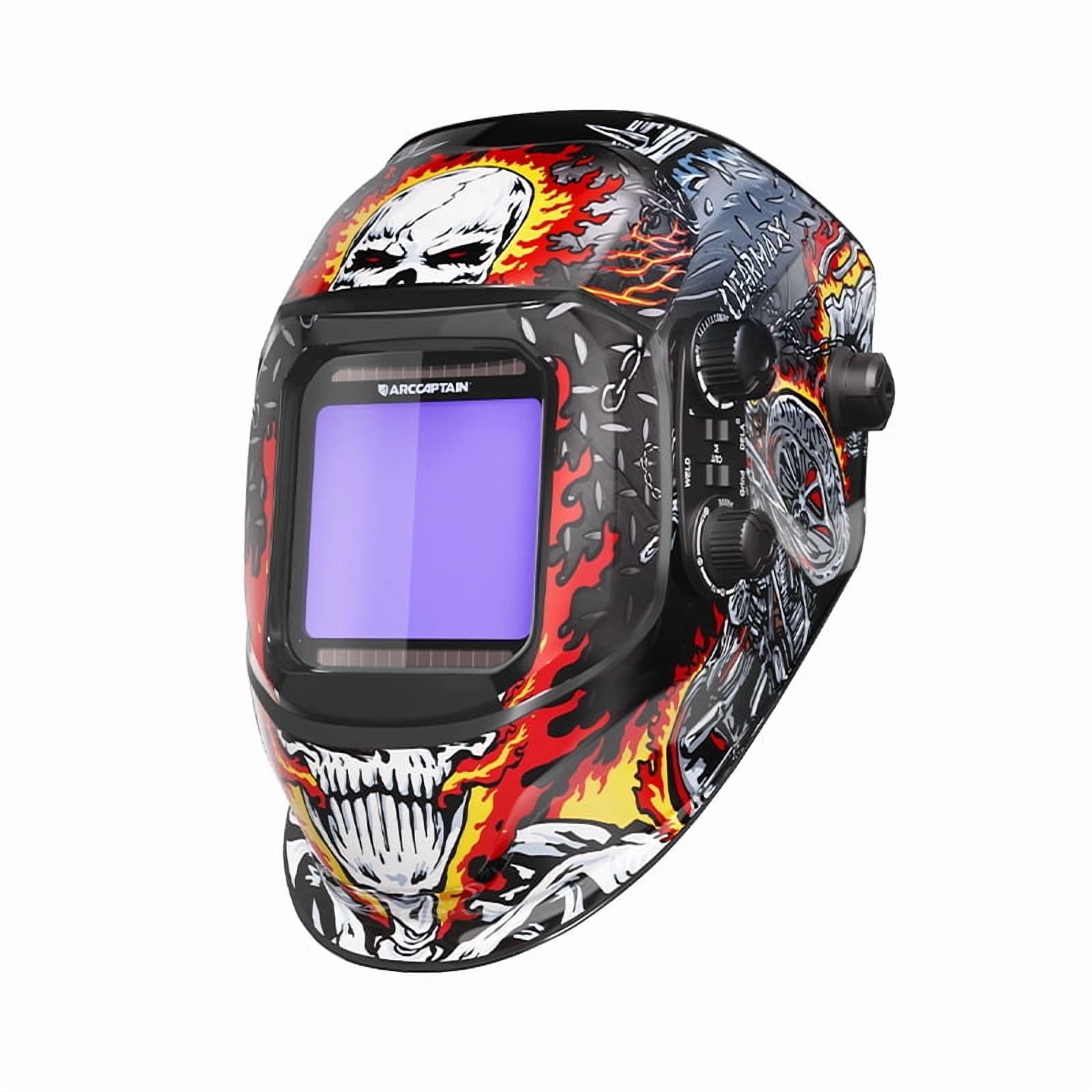 ARCCAPTAIN Welding Helmet, Large Viewing Screen, True Color Auto ...