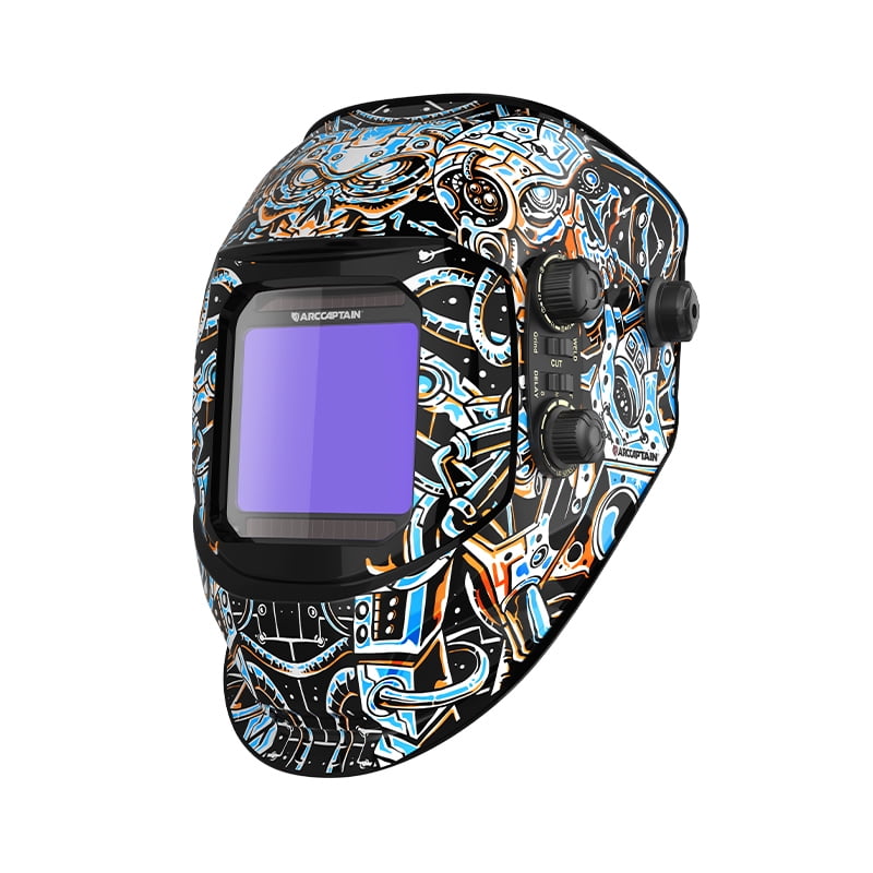 ARCCAPTAIN Welding Helmet, Large Viewing Screen, True Color Auto ...