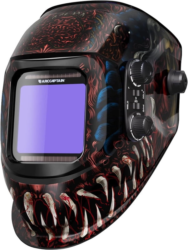 ARCCAPTAIN Welding Helmet, Welding Mask True Color Auto Darkening ...