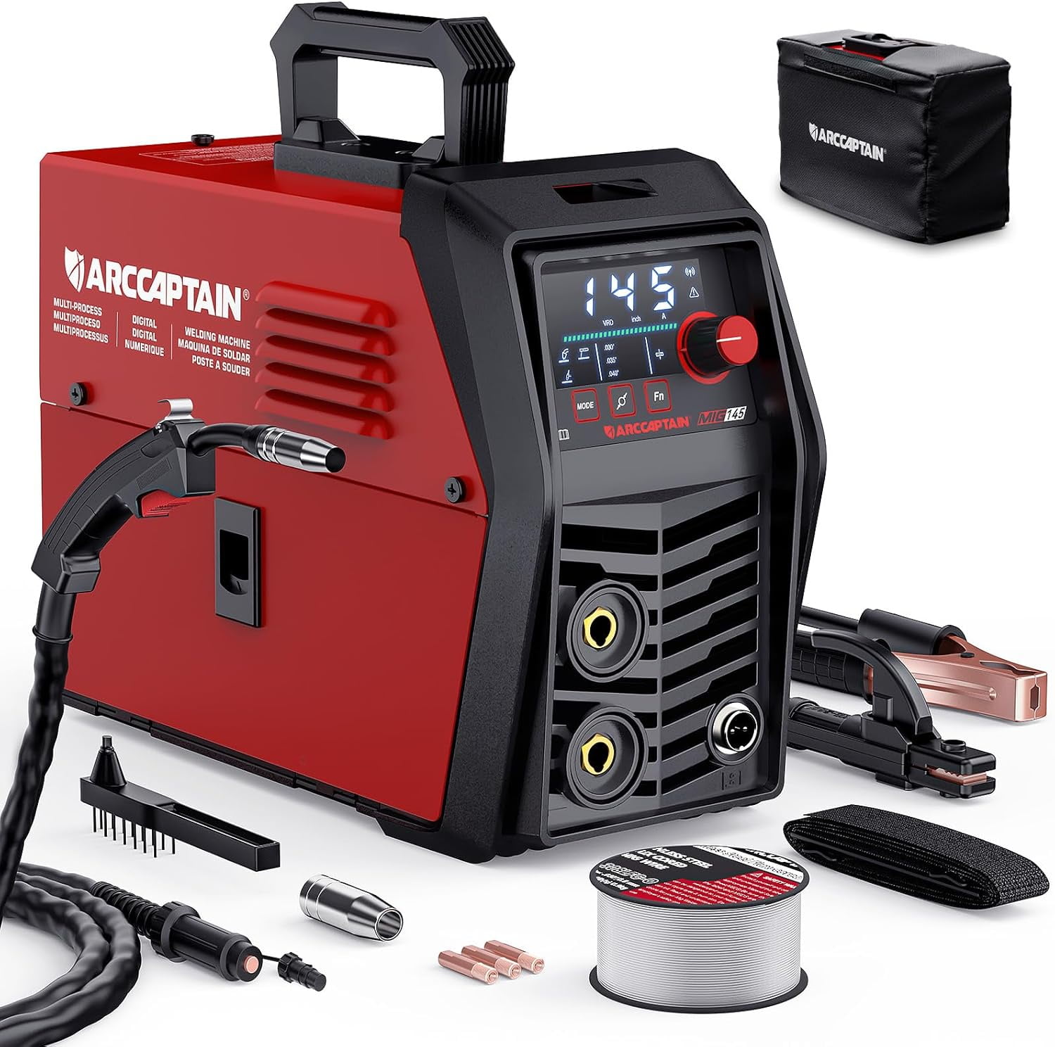 ARCCAPTAIN i-Control 145A Flux Core MIG Welder 110V Welding Machine ...
