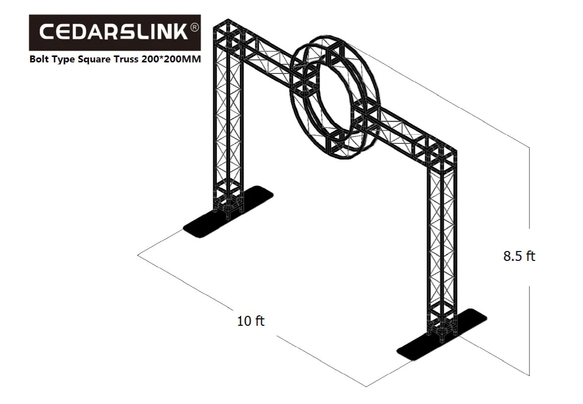 ARCH 8 Circular Truss - 10 ft. Width, 8.5 ft. Height - Walmart.com
