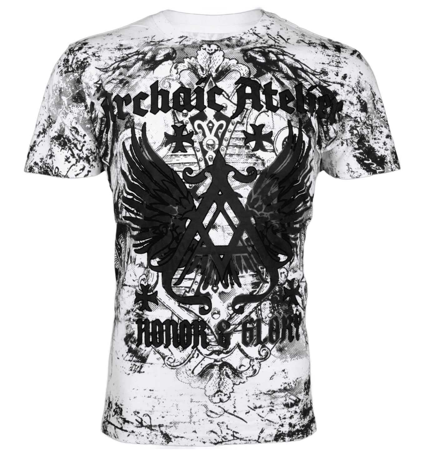 ARCHAIC BY AFFLICTION Men's T-Shirt ACHILLES Biker MMA - Walmart.com