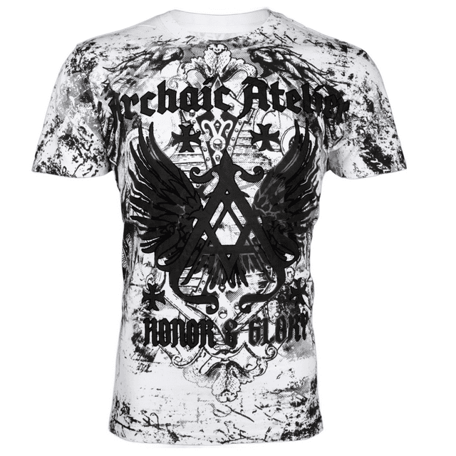 ARCHAIC BY AFFLICTION Men's T-Shirt ACHILLES Biker MMA - Walmart.com