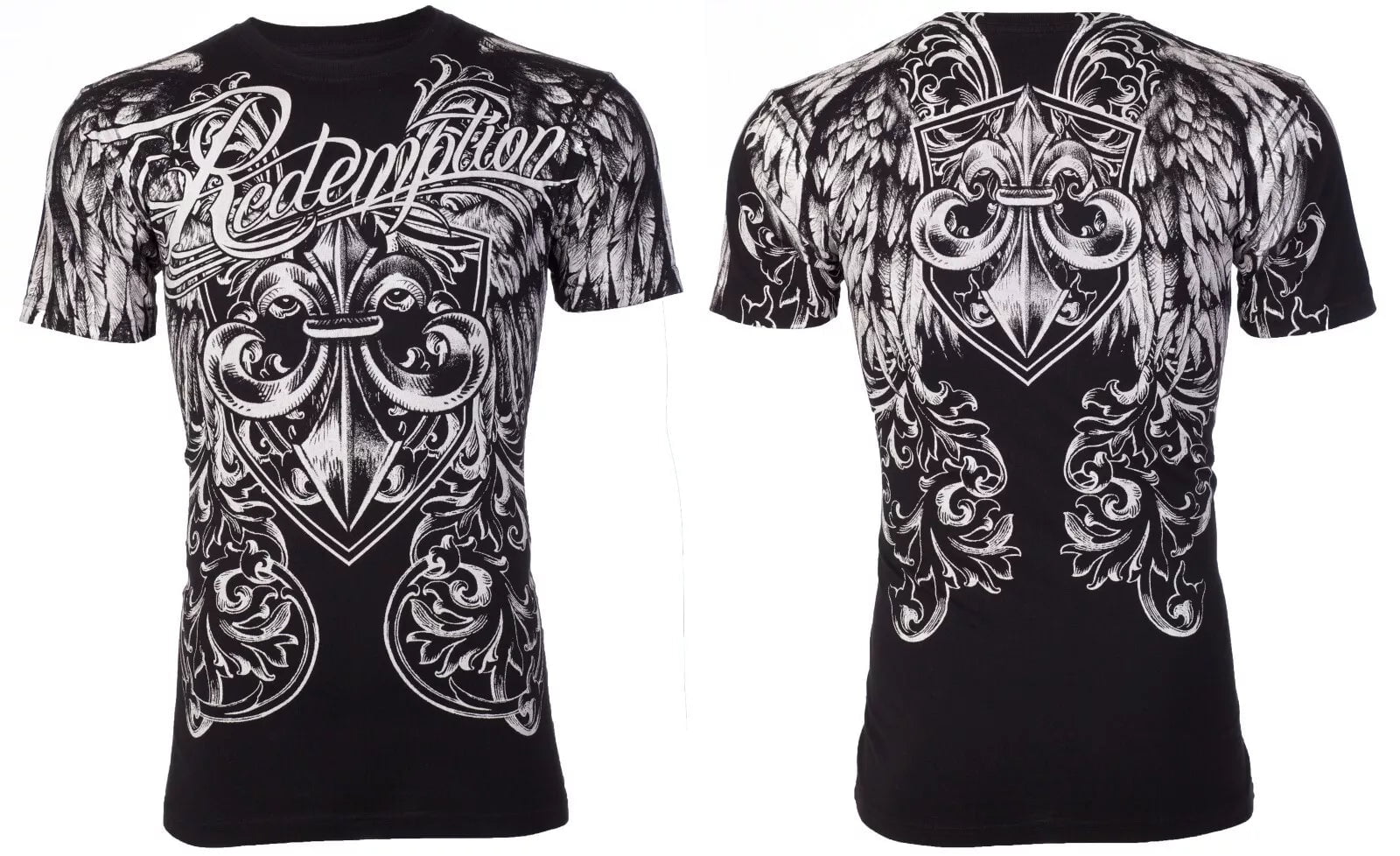 ARCHAIC by AFFLICTION Black FLASH BANG Short Sleeve Y2K MMA Elite T ...