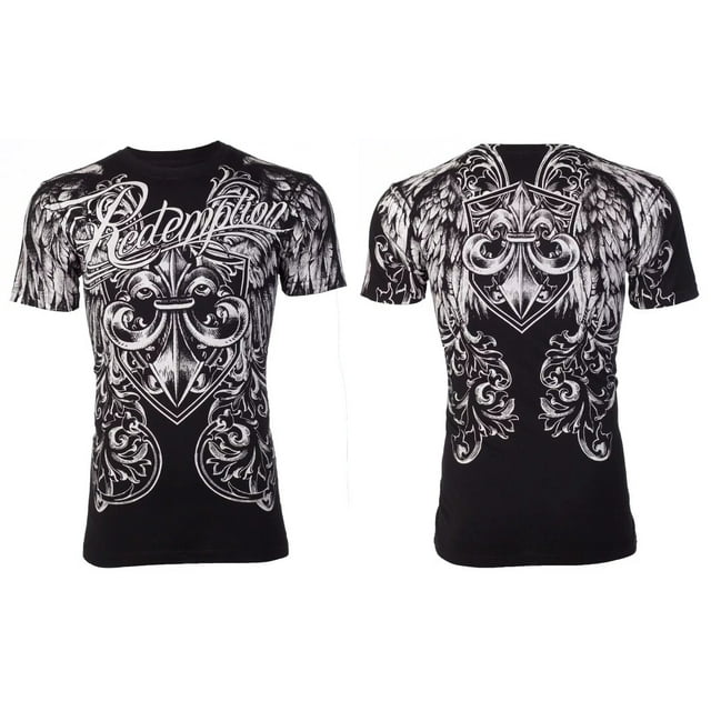 ARCHAIC by AFFLICTION Black FLASH BANG Short Sleeve Y2K MMA Elite T ...